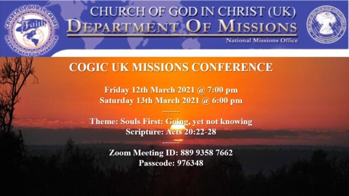 COGIC UK Missions Conference – COGIC UK Sunday School